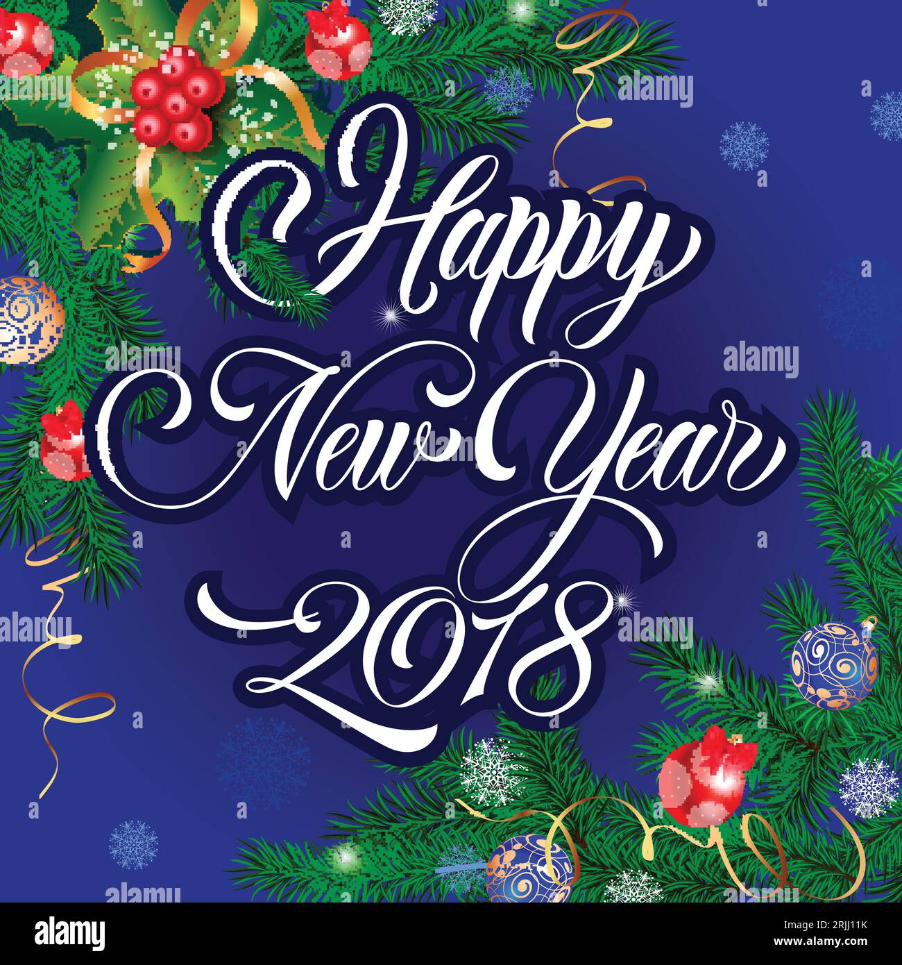 Beautiful composition christmas ball Stock Vector Images - Alamy