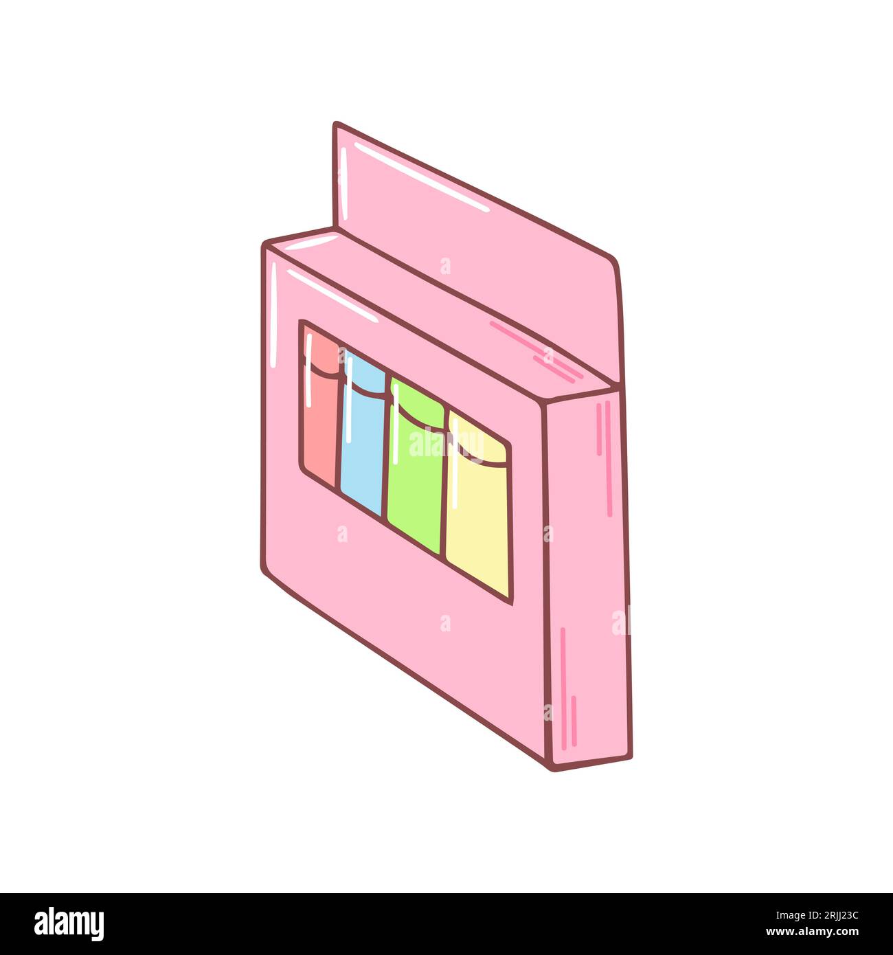 Crayon pack. Hand drawn stationery supplies doodle. Vector design ...