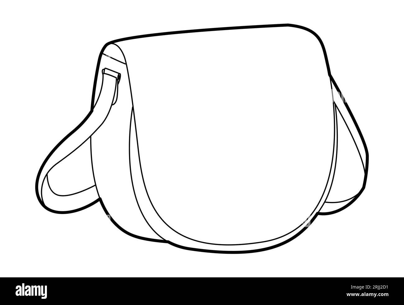 Bag Saddle silhouette crossbody. Fashion accessory technical ...