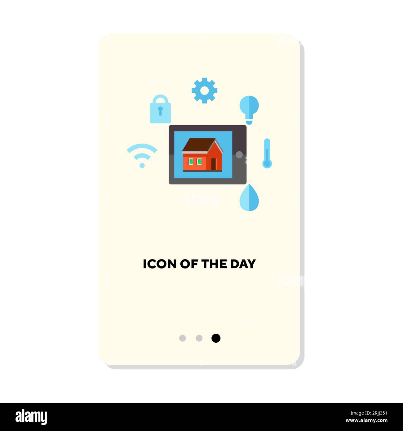 Remote control with digital tablet on white background Stock Vector ...