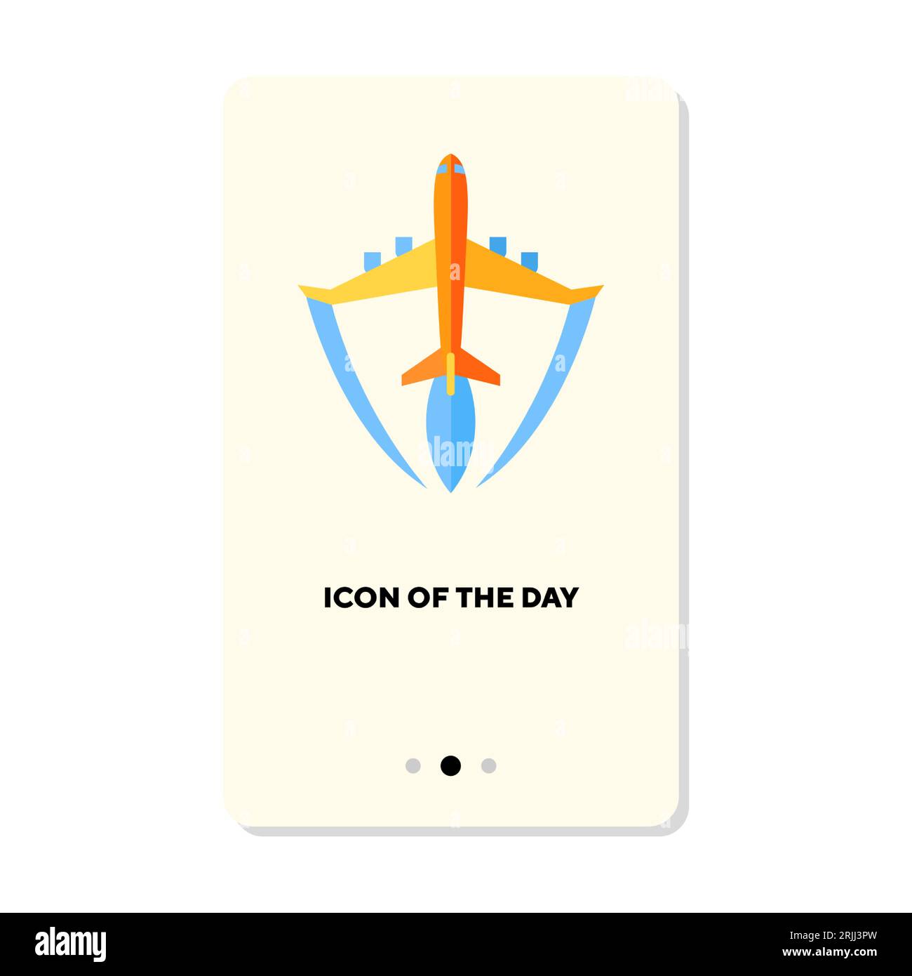 Orange contrail Stock Vector Images - Alamy