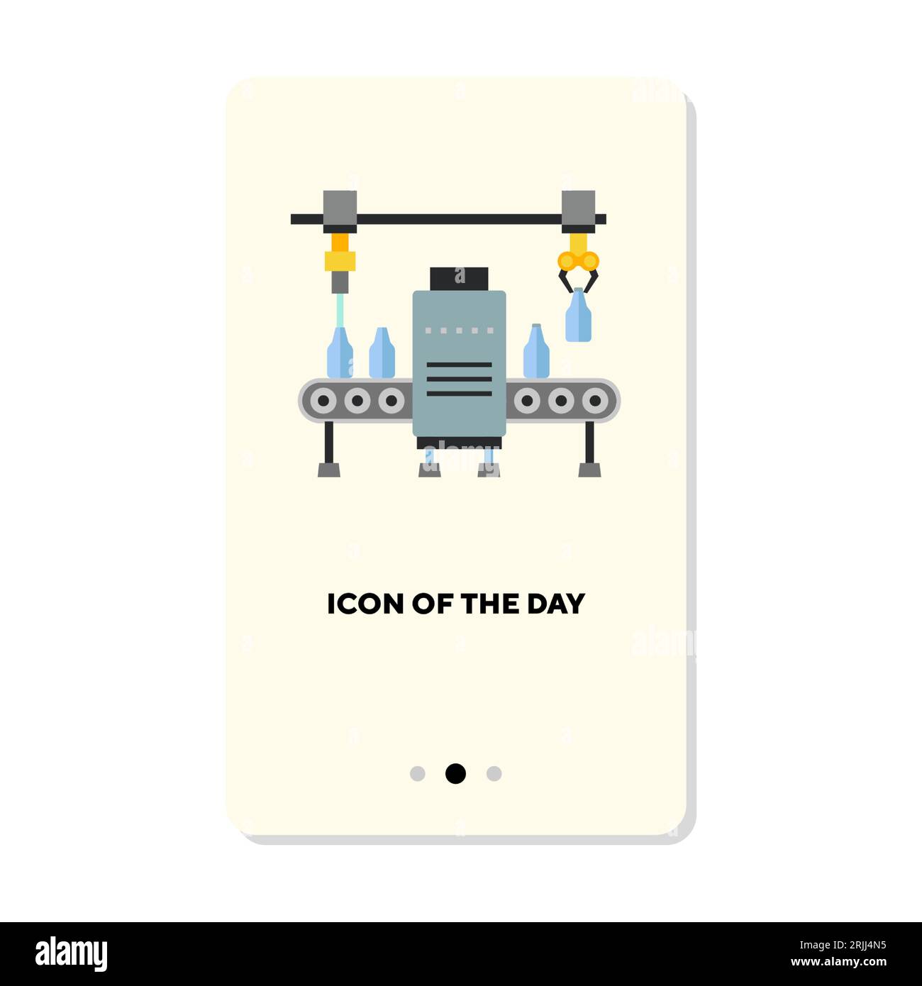 Milk production flat icon Stock Vector Images - Alamy