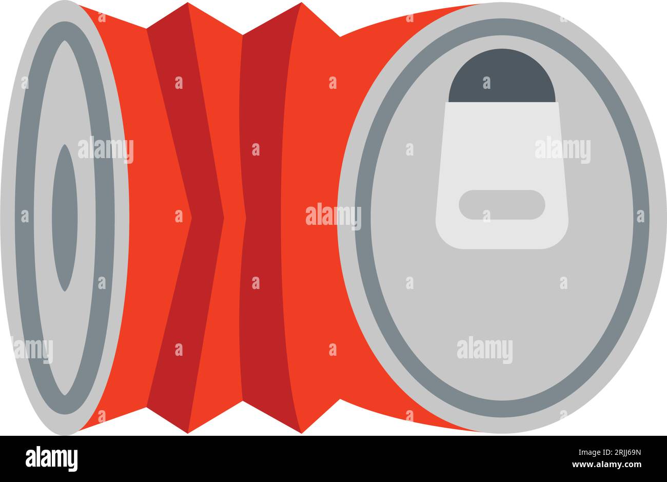 Crashed can vector icon Stock Vector Image & Art - Alamy