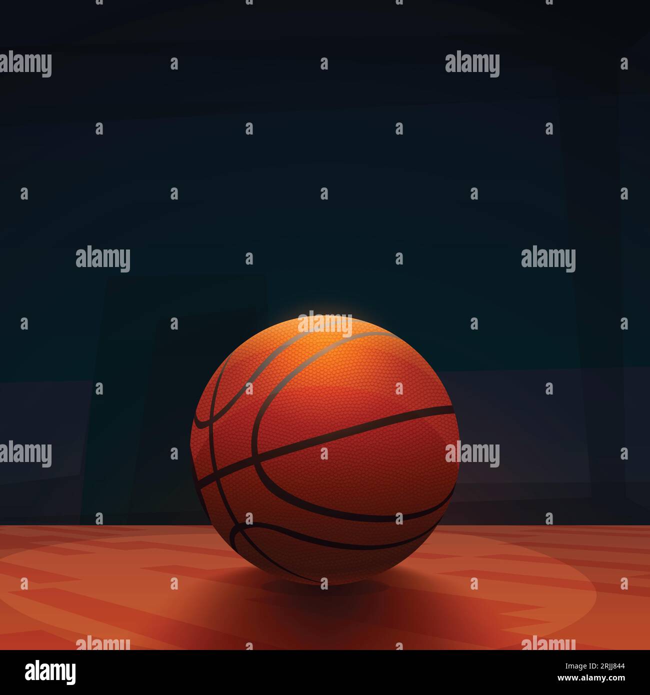 One on one on the basketball court Stock Vector Images - Alamy