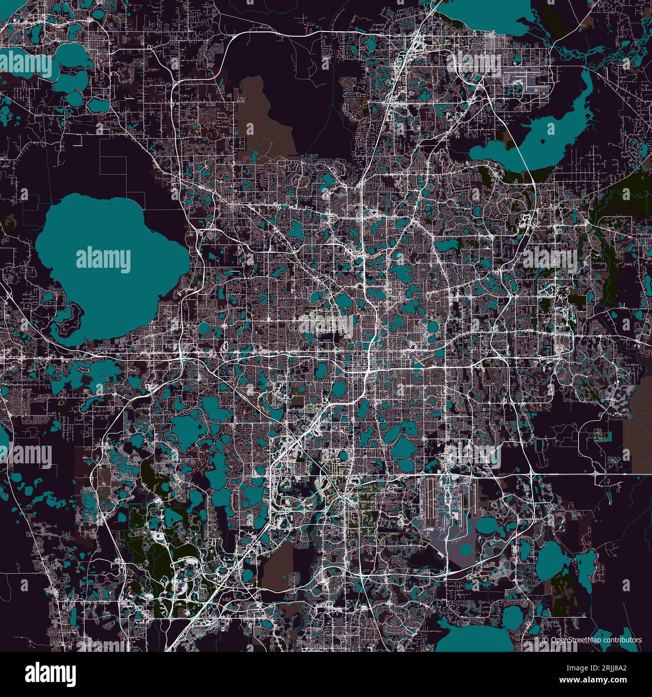 Orlando Florida Street Map