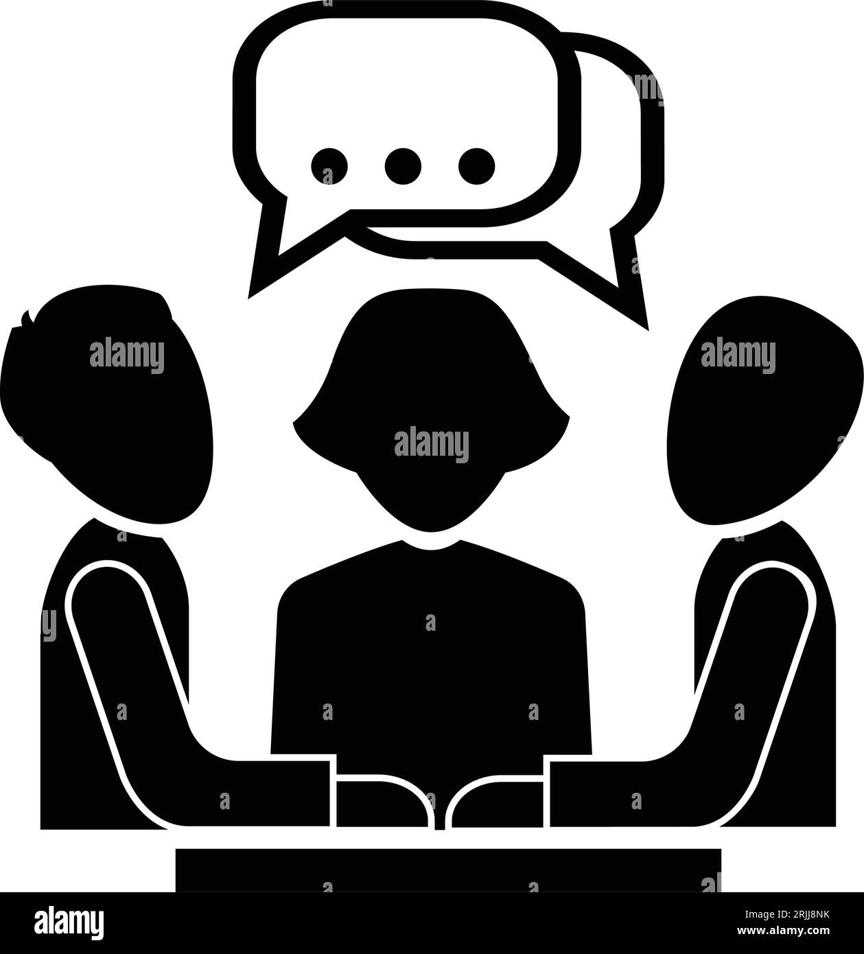 Business meeting icon Stock Vector Image & Art - Alamy