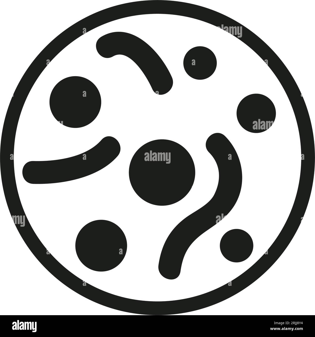 Bacteria as virologist simple icon Stock Vector Image & Art - Alamy