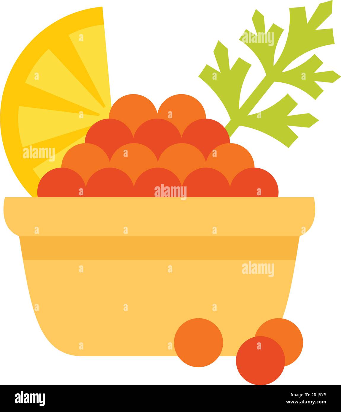 Delicacy food red caviar Stock Vector Images - Alamy