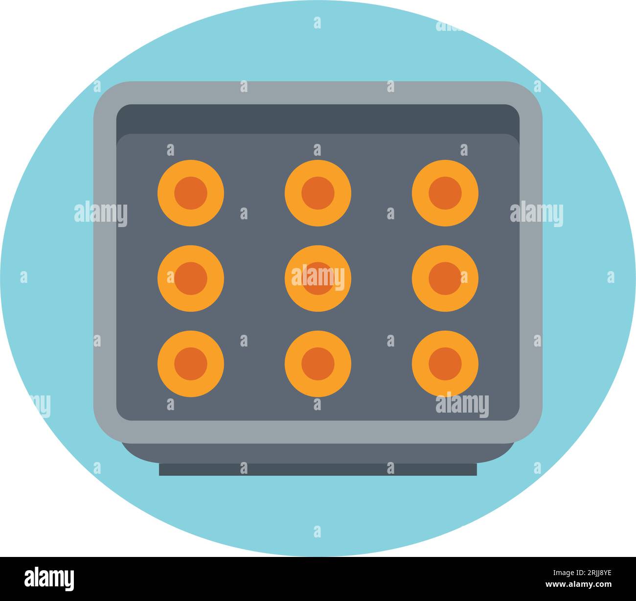 Bun sheet pan icon Stock Vector Image & Art - Alamy