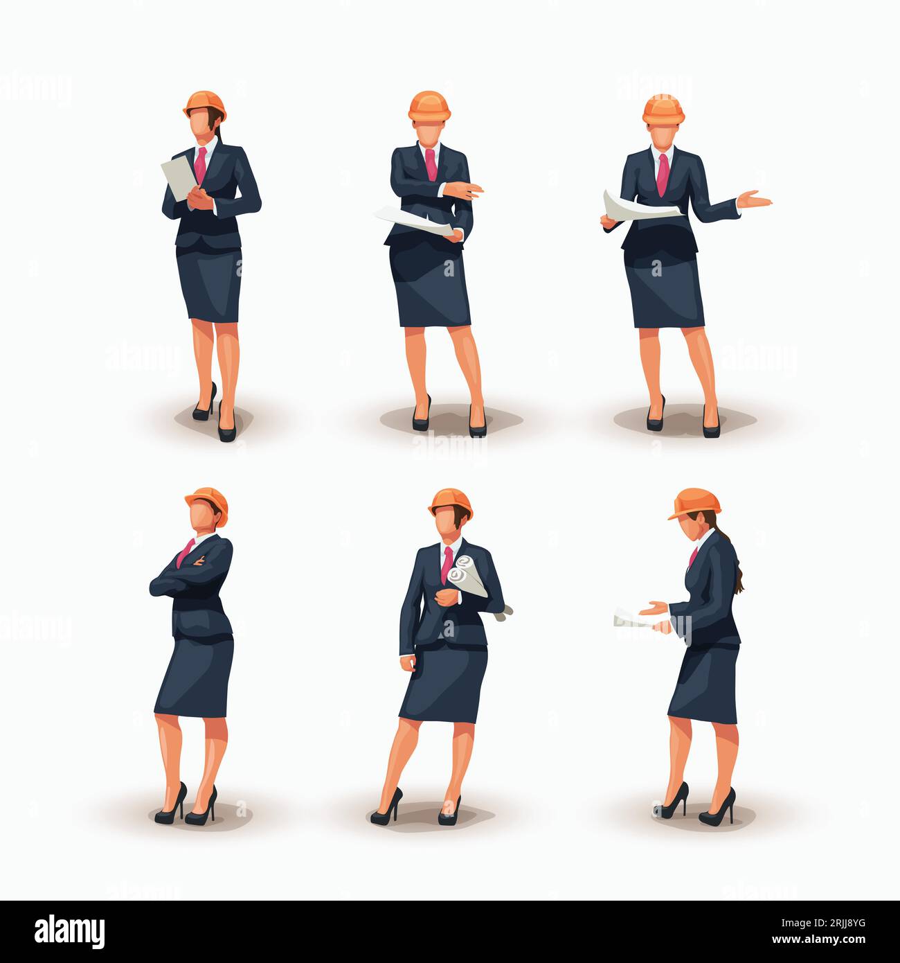 Engineer inspection industrial helmet Stock Vector Images - Alamy