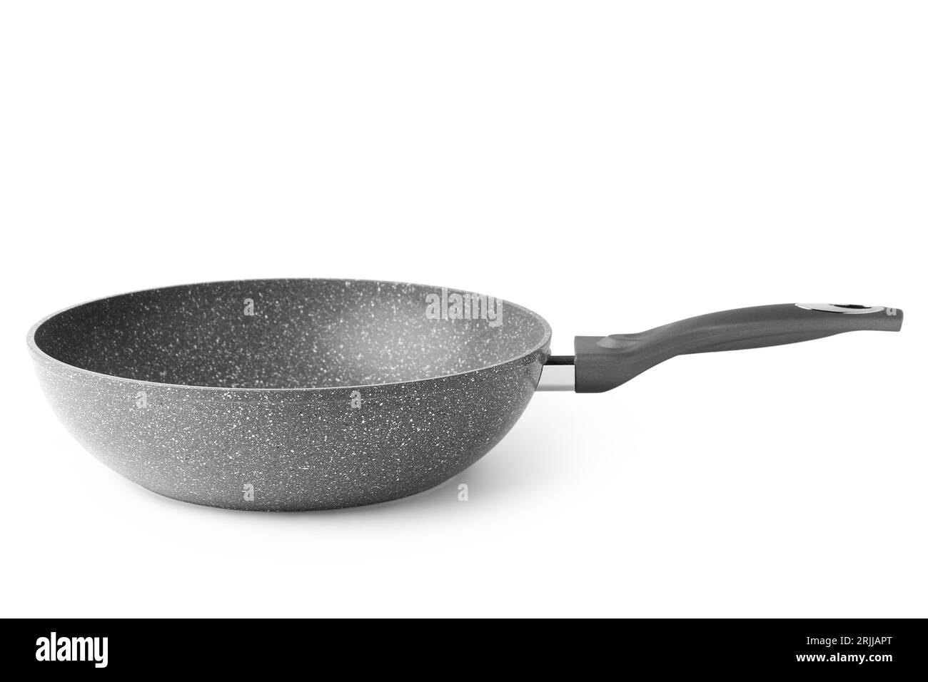 Frying pan on white background Stock Photo - Alamy