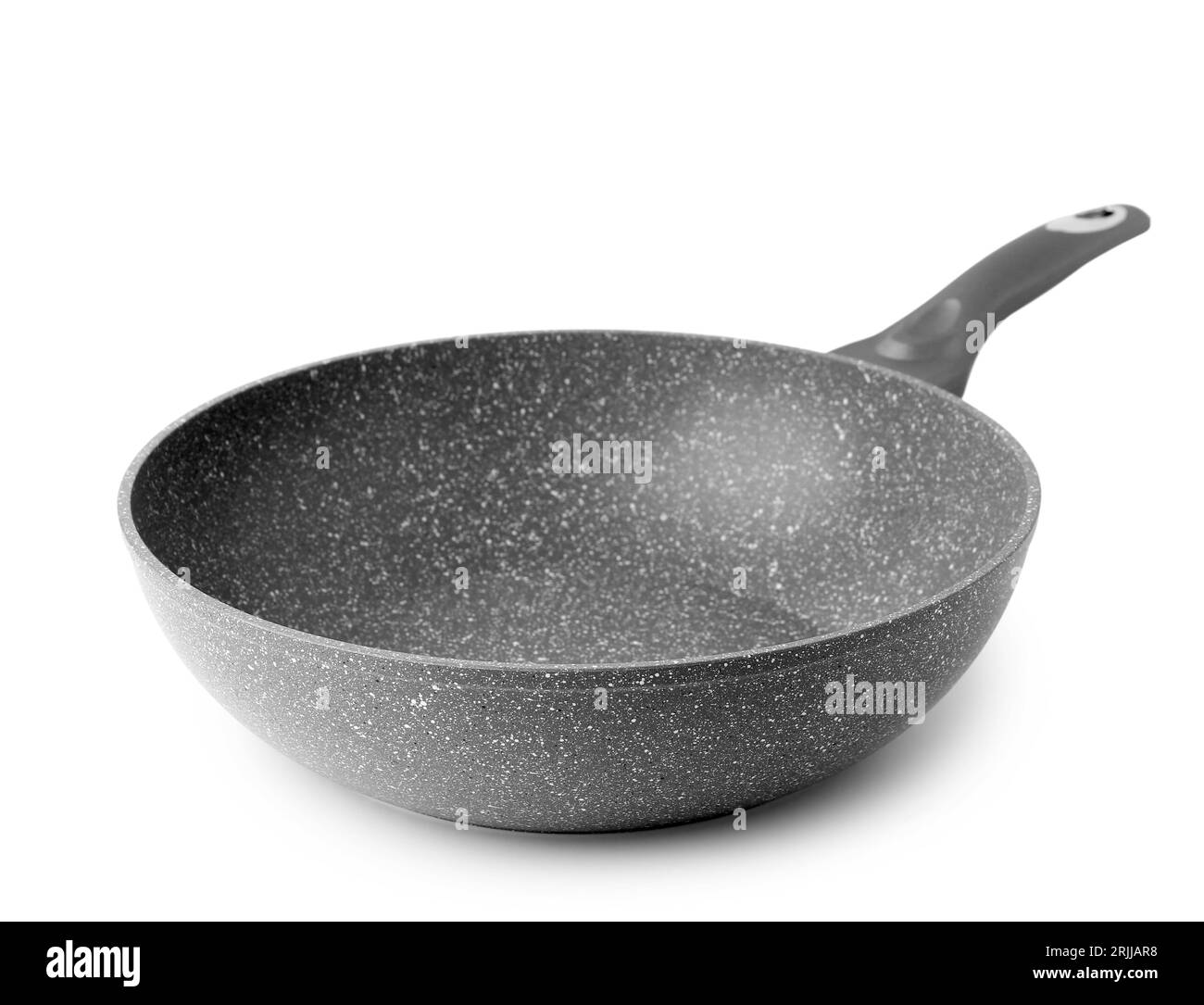 Frying pan on white background Stock Photo - Alamy