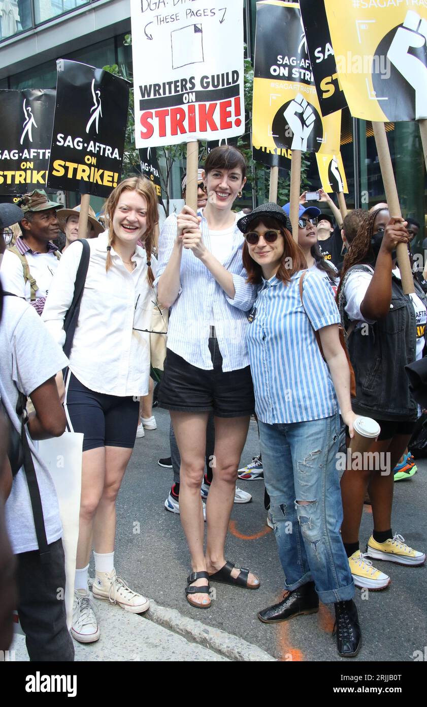 New York, NY, USA. 22nd Aug, 2023. Colby Minifie and Aya Cash pictured ...