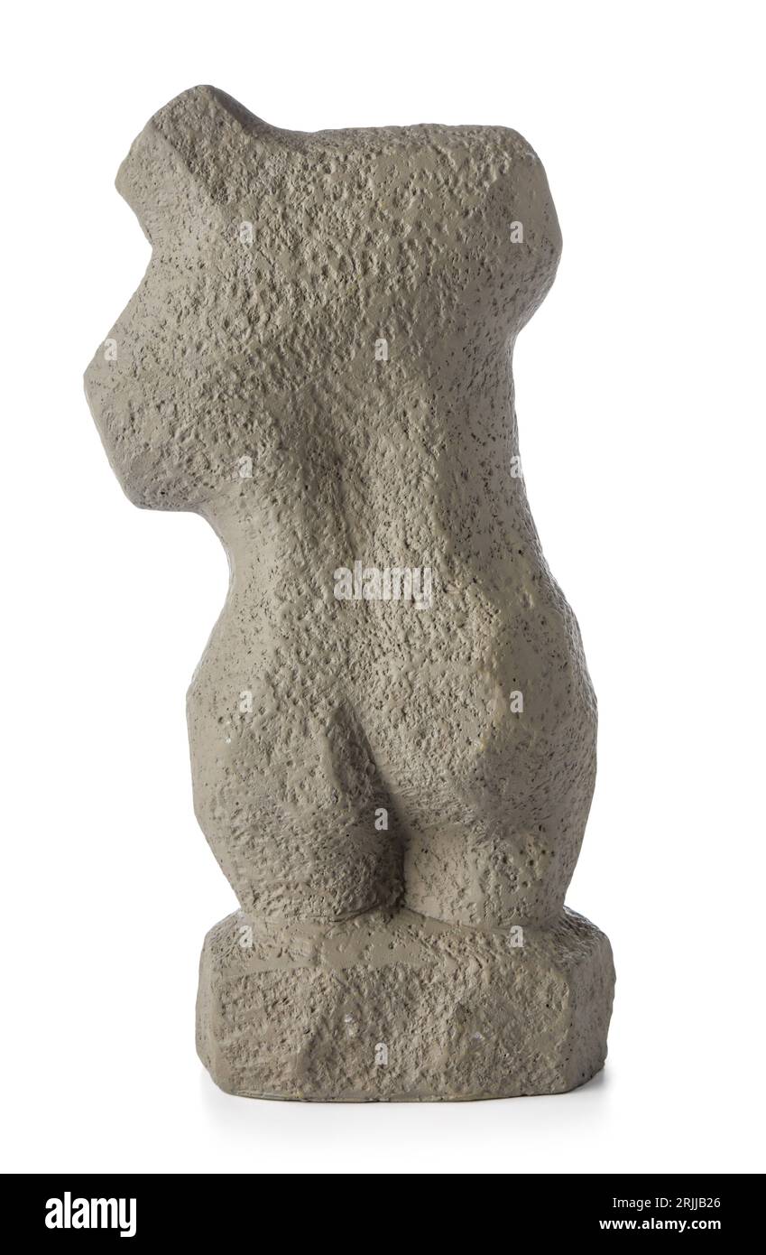 Figurine in form of female body without head on white background Stock ...