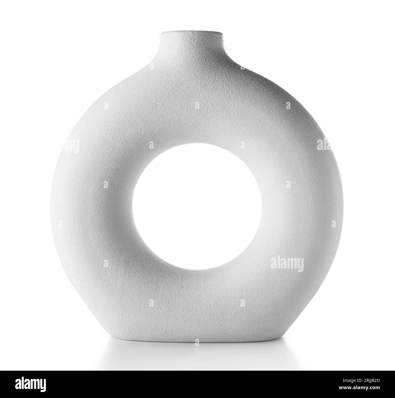 Empty vase on white background Stock Photo - Alamy