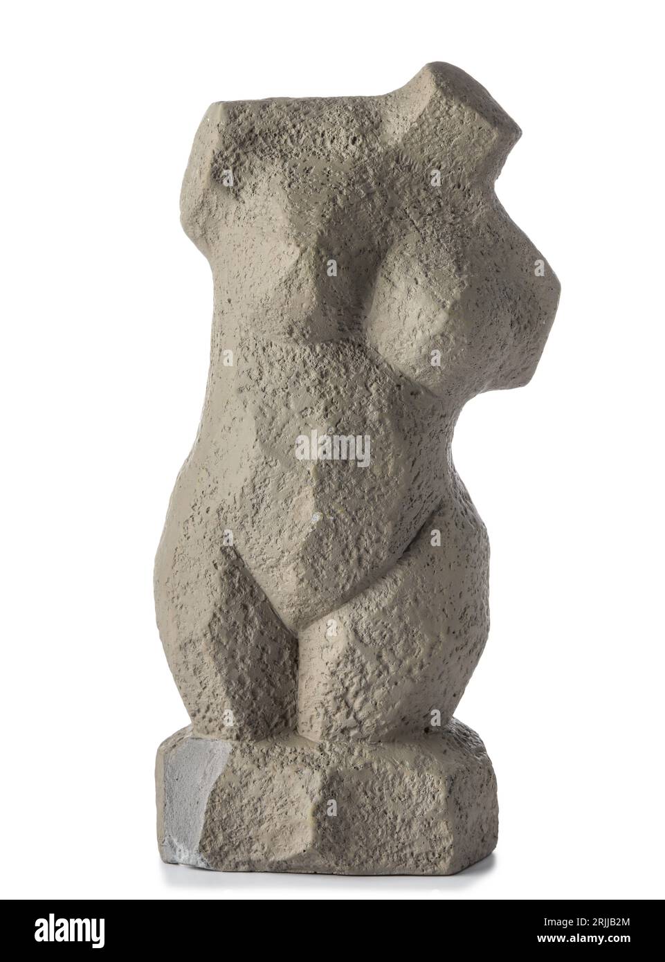 Figurine in form of female body without head on white background Stock ...