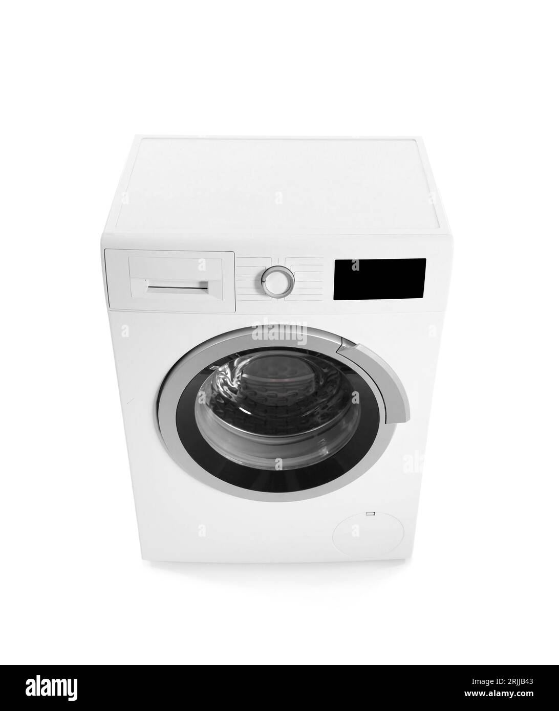 Washing machine isolated on white background Stock Photo - Alamy