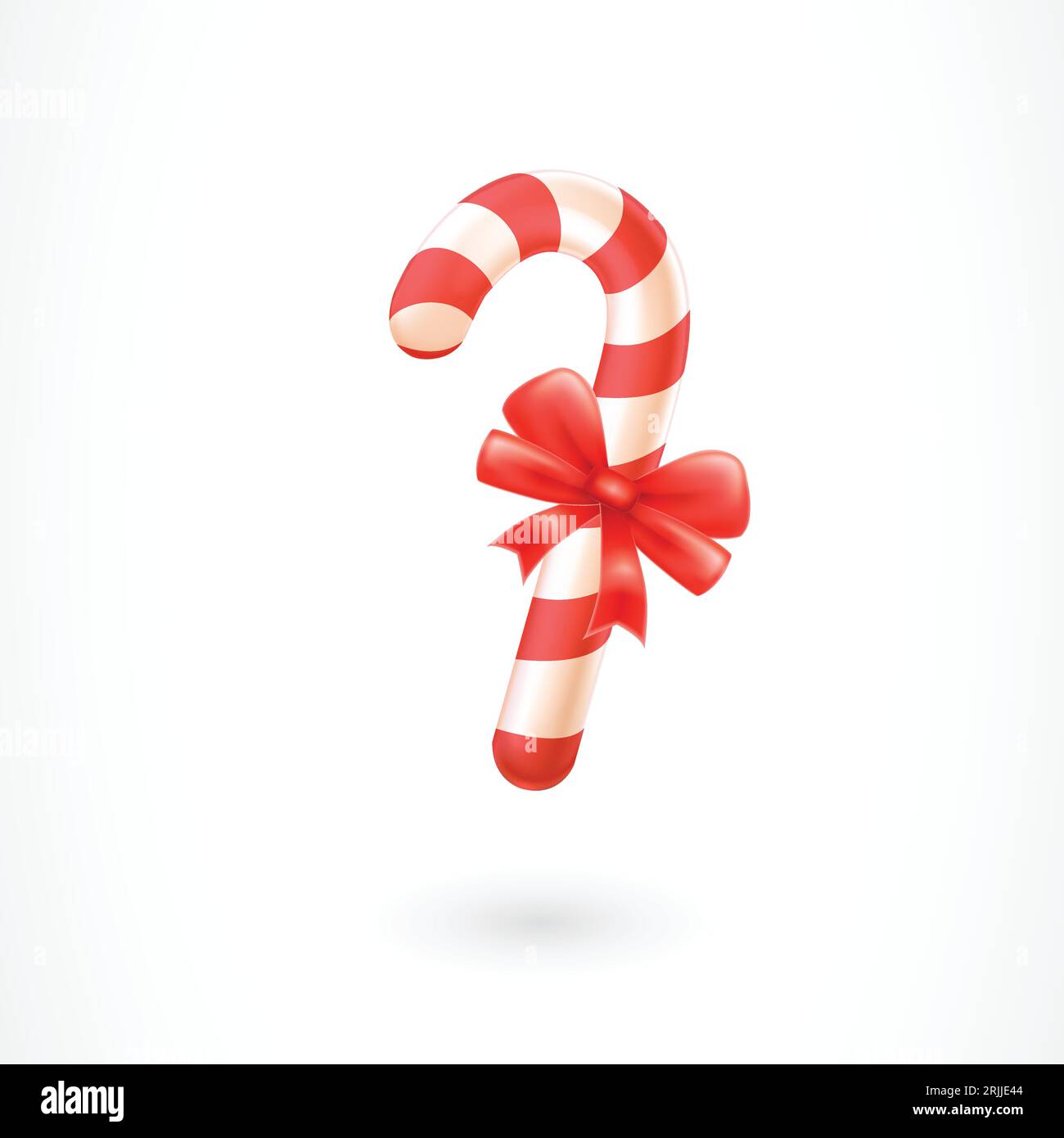 Candy cane decorative bow Stock Vector Images - Alamy