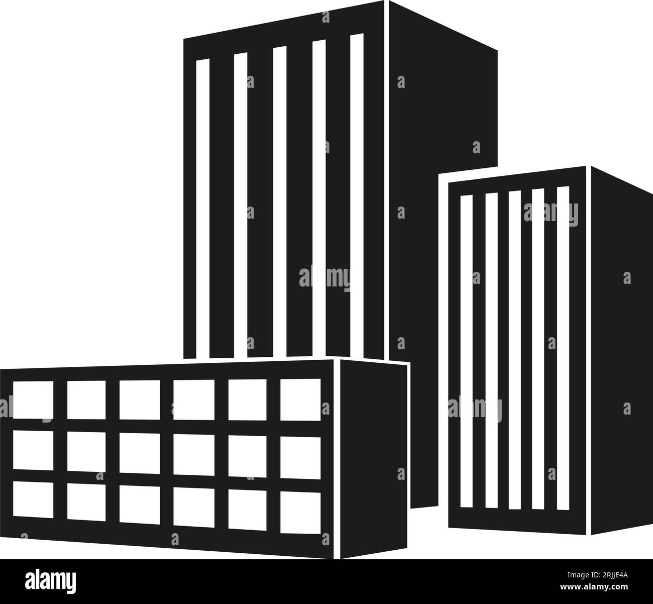 Group of skyscrapers simple icon Stock Vector Image & Art - Alamy