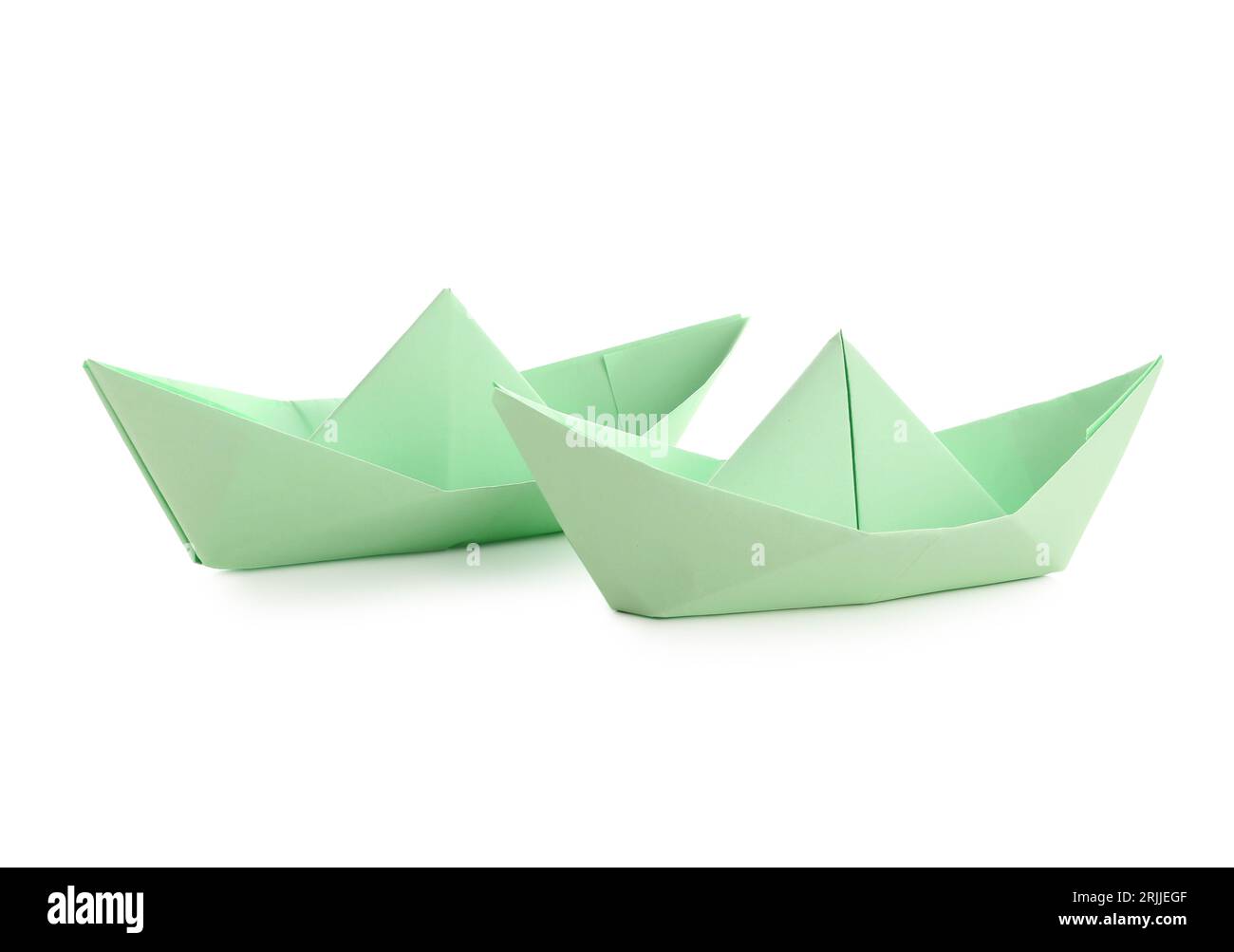 Green boats Cut Out Stock Images & Pictures - Alamy
