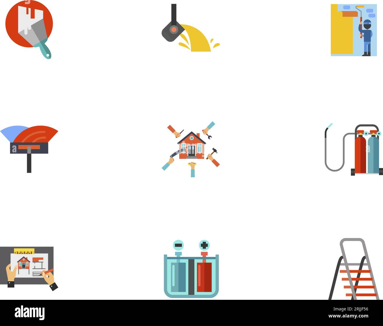 Renovation Icon Set Stock Vector Image & Art - Alamy