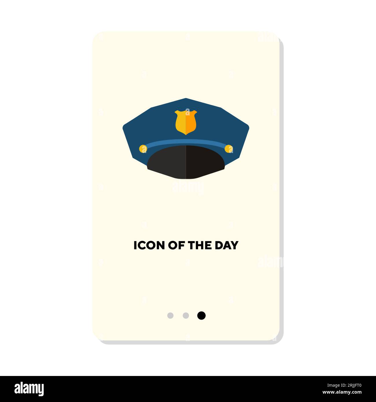 Police officer cap flat icon Stock Vector Image & Art - Alamy