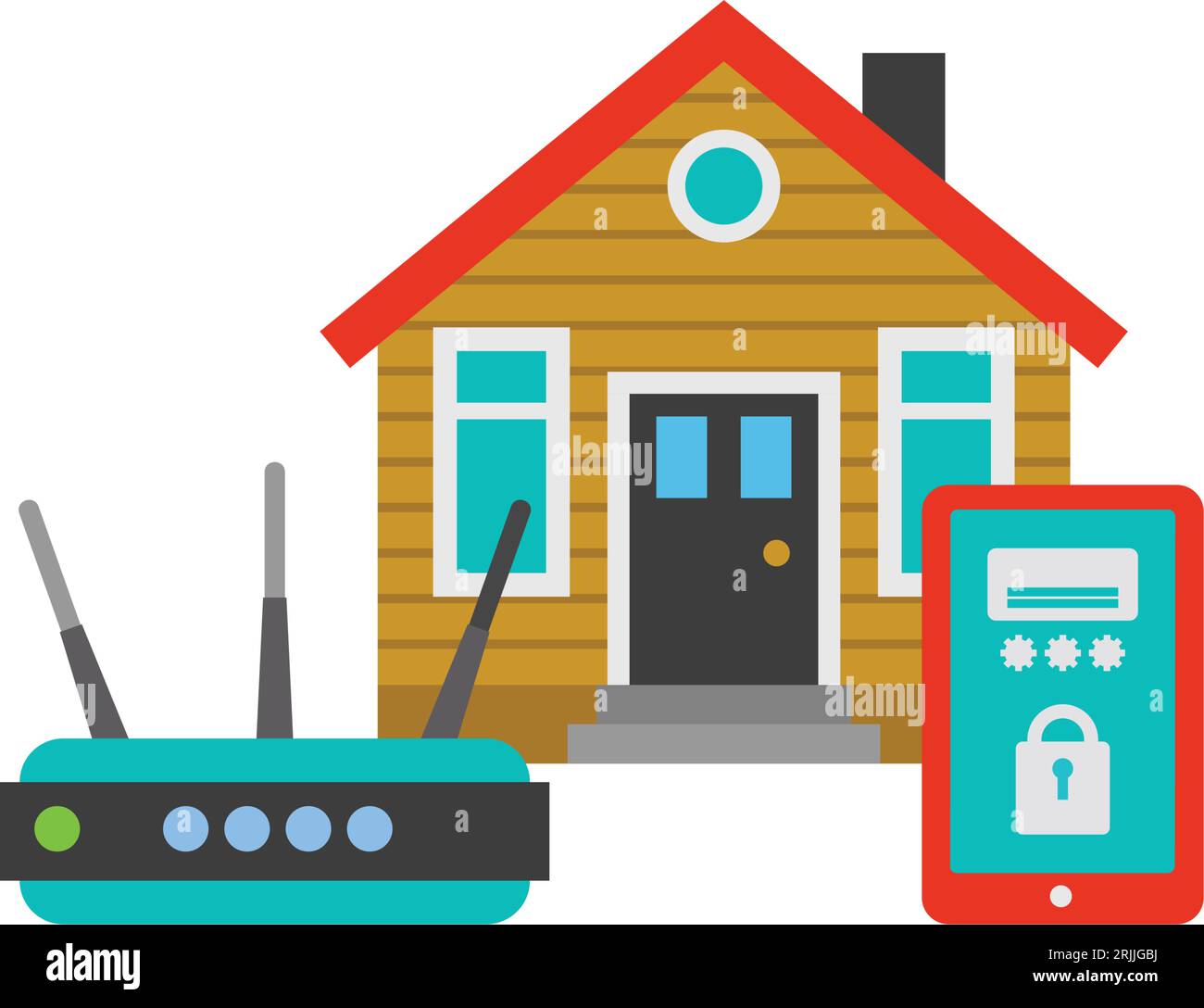 Smartphone control concept icon Stock Vector Image & Art - Alamy