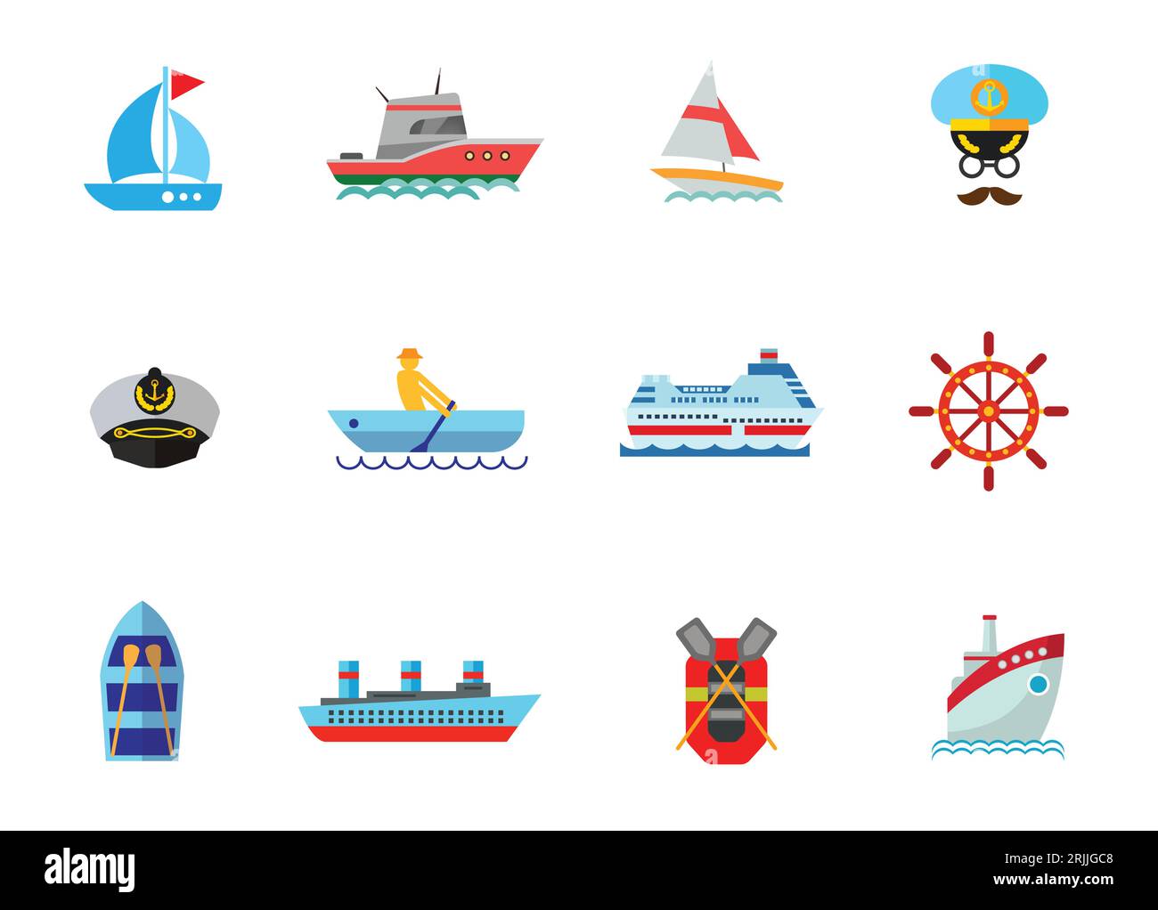 Cruise icon set Stock Vector Image & Art - Alamy