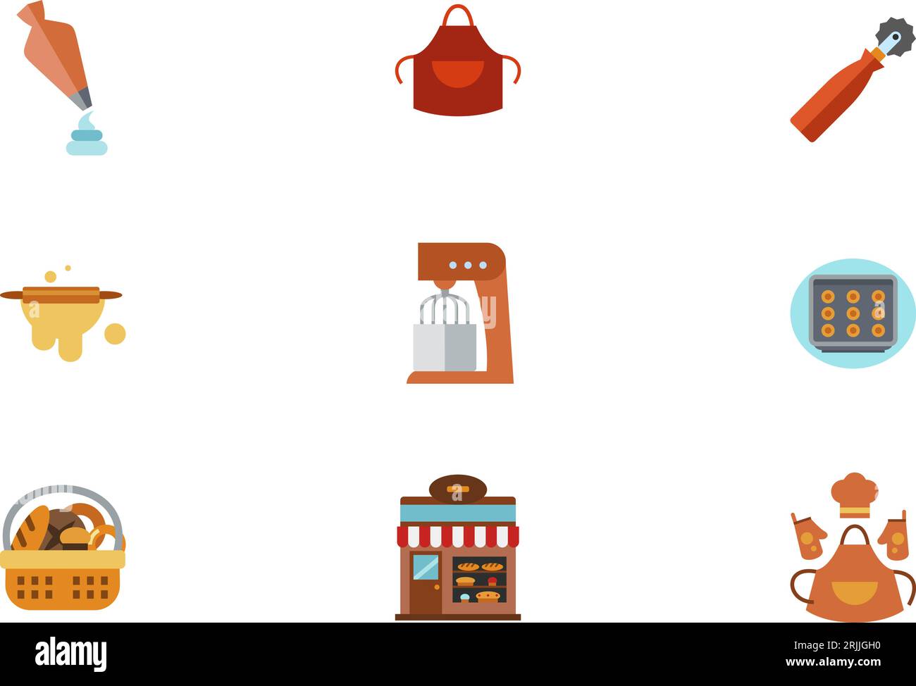 Baking Icon Set Stock Vector Image & Art - Alamy
