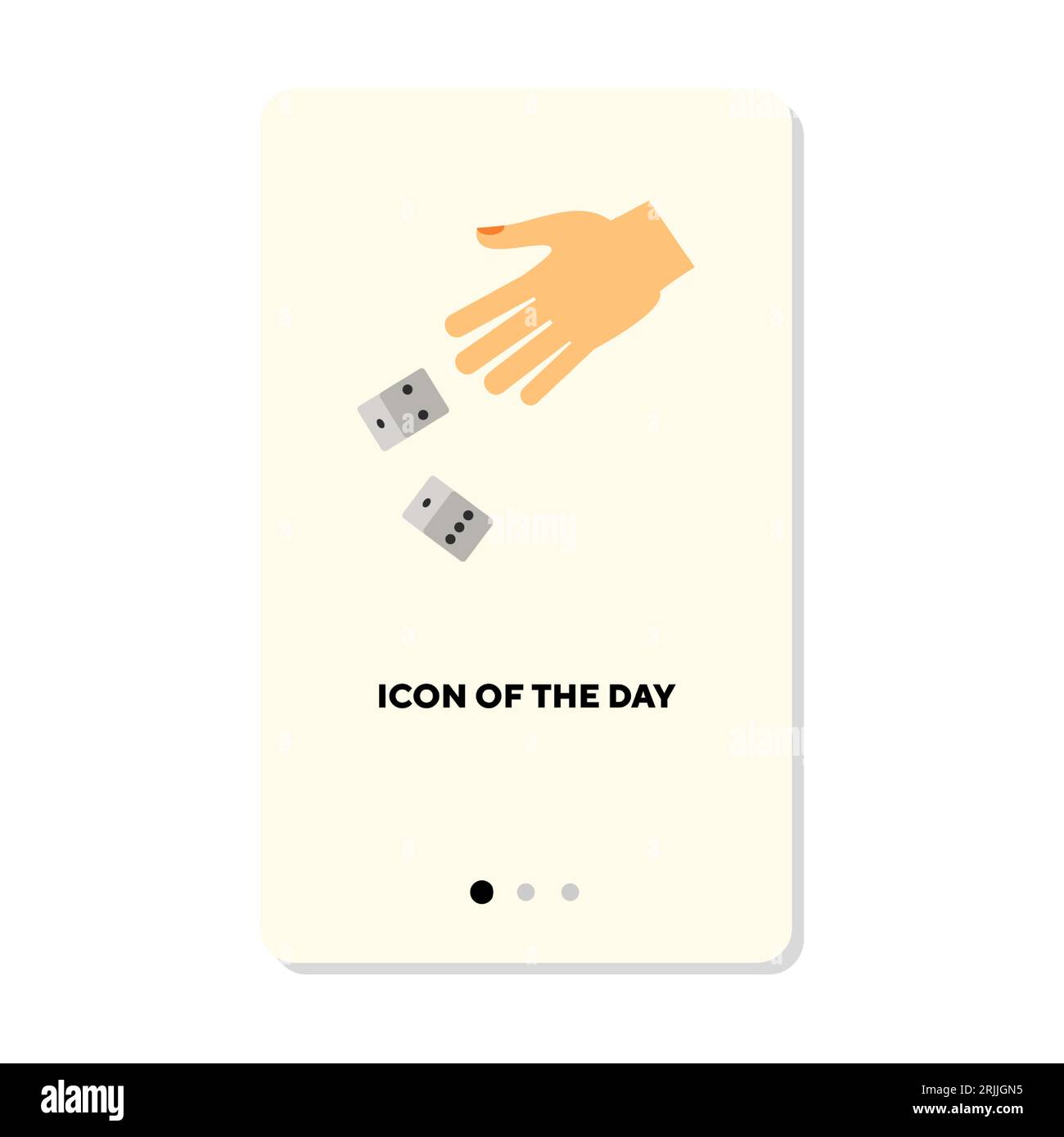 Hand with dice Cut Out Stock Images & Pictures - Alamy