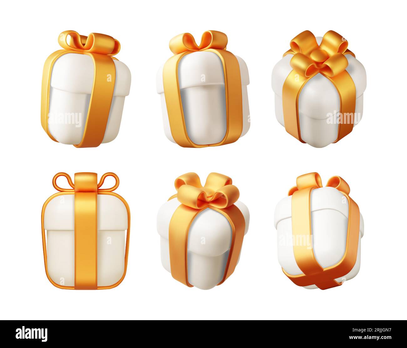 3D Gift Box Set Isolated Stock Vector Image & Art - Alamy