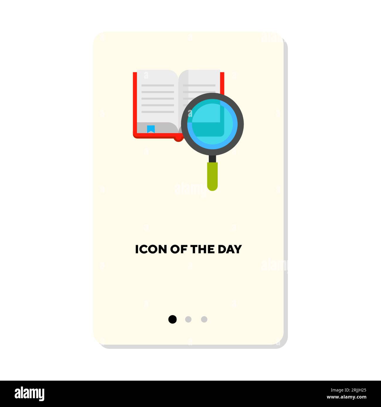 Book searching flat vector icon Stock Vector Image & Art - Alamy