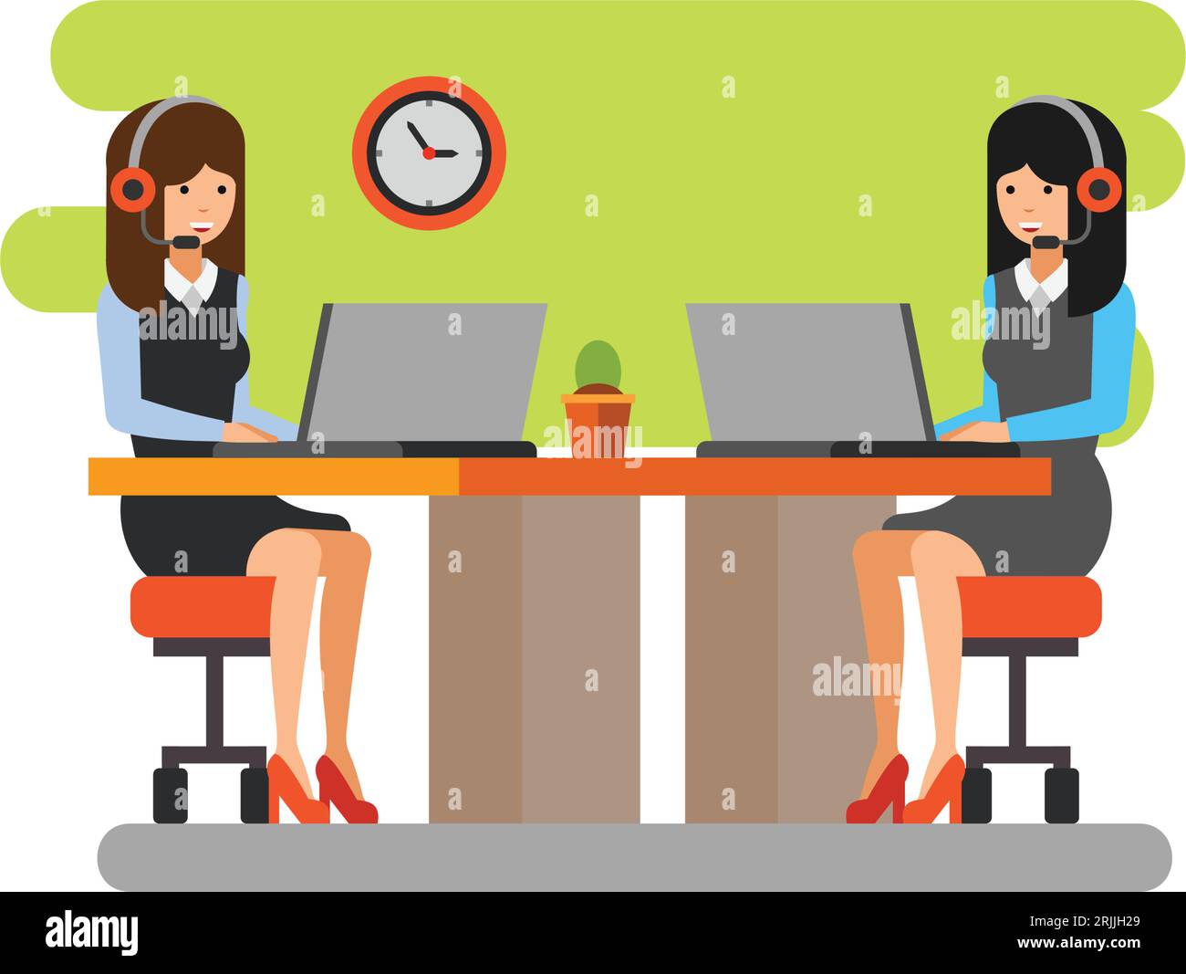 Contact center workplace icon hi-res stock photography and images - Alamy