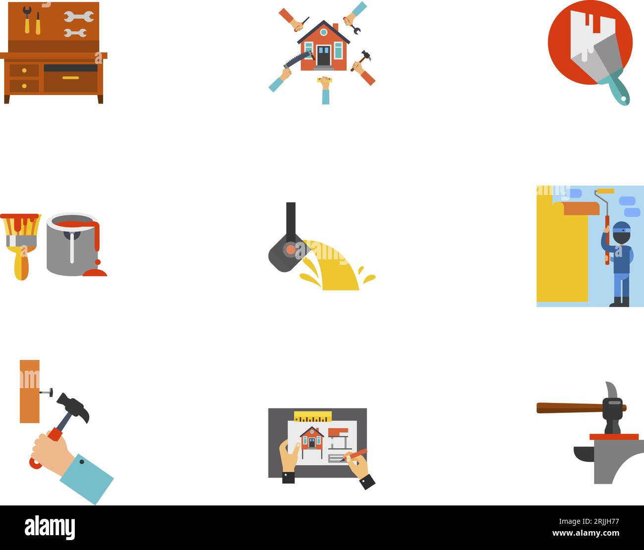Workbench tools Stock Vector Images - Alamy