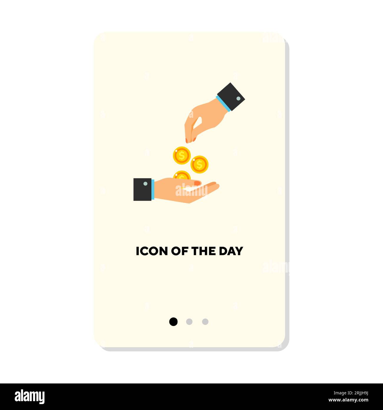 Counting money vector icon Stock Vector Image & Art - Alamy