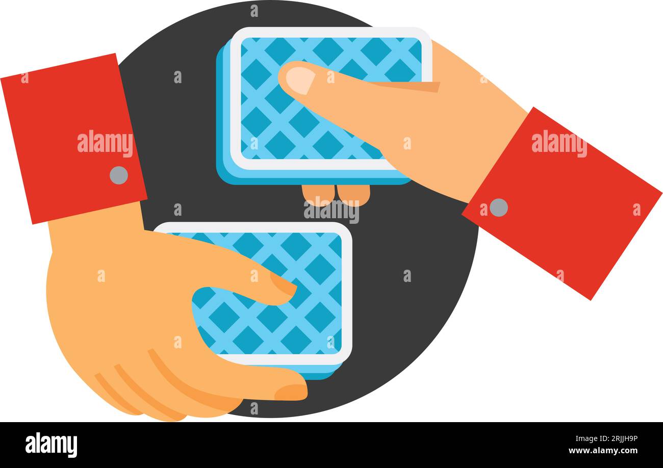 Hands performing card tricks icon Stock Vector Image & Art - Alamy