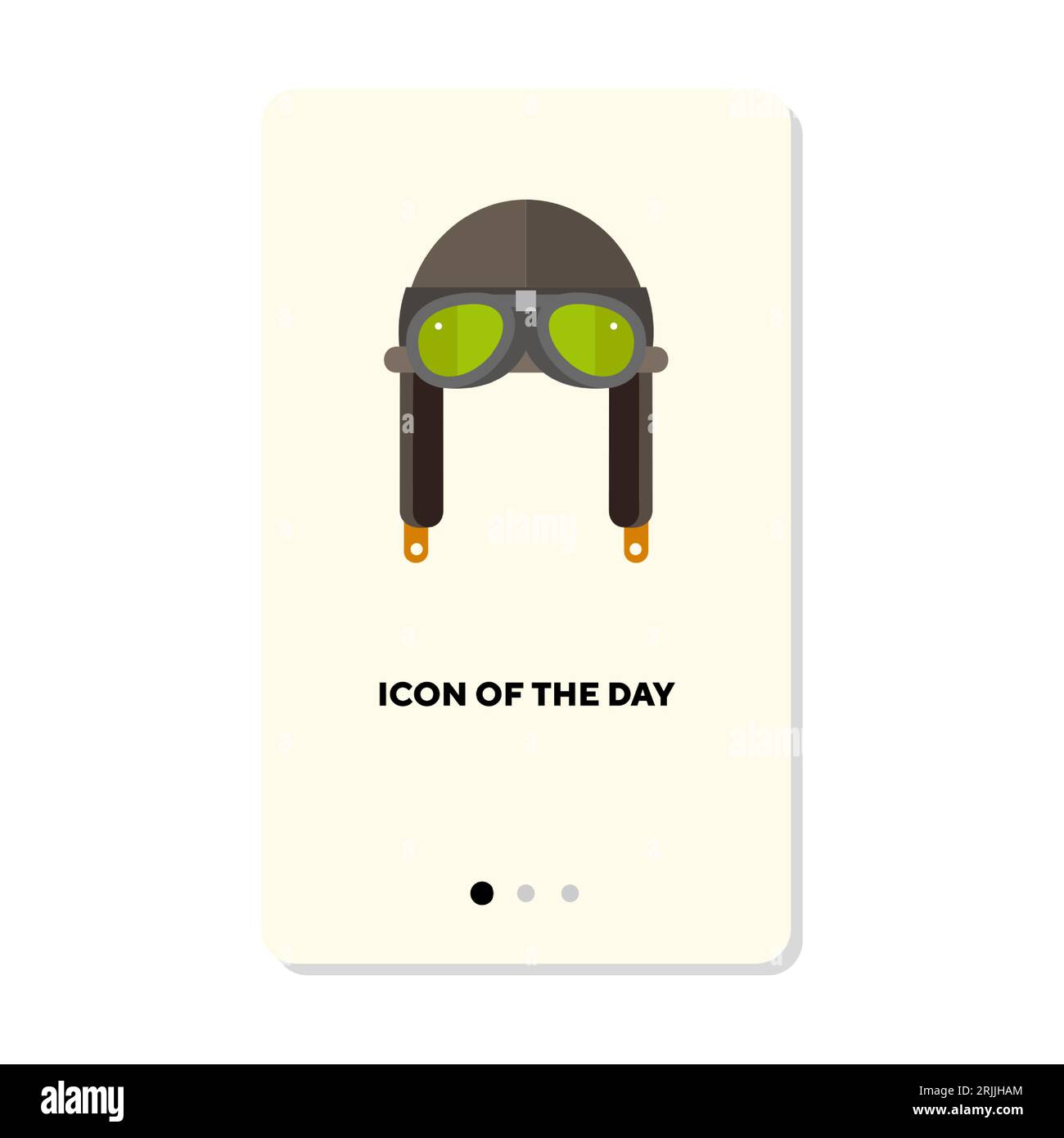 Pilot cap or helmet with goggles flat icon Stock Vector Image & Art - Alamy