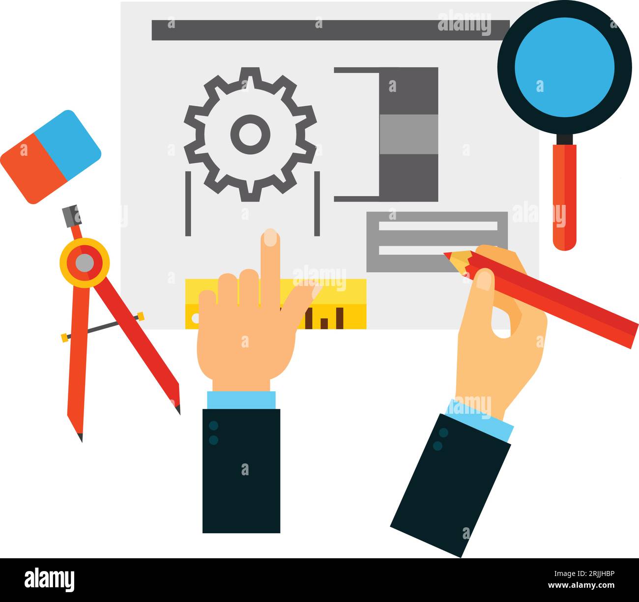 Technical scheme Stock Vector Images - Alamy