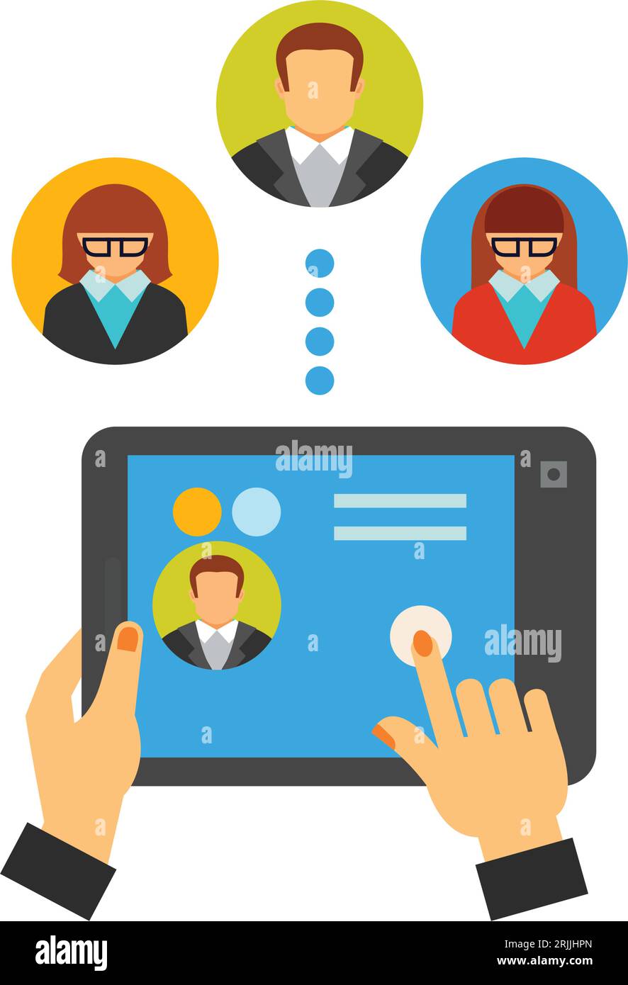 Remote correspondence Stock Vector Images - Alamy