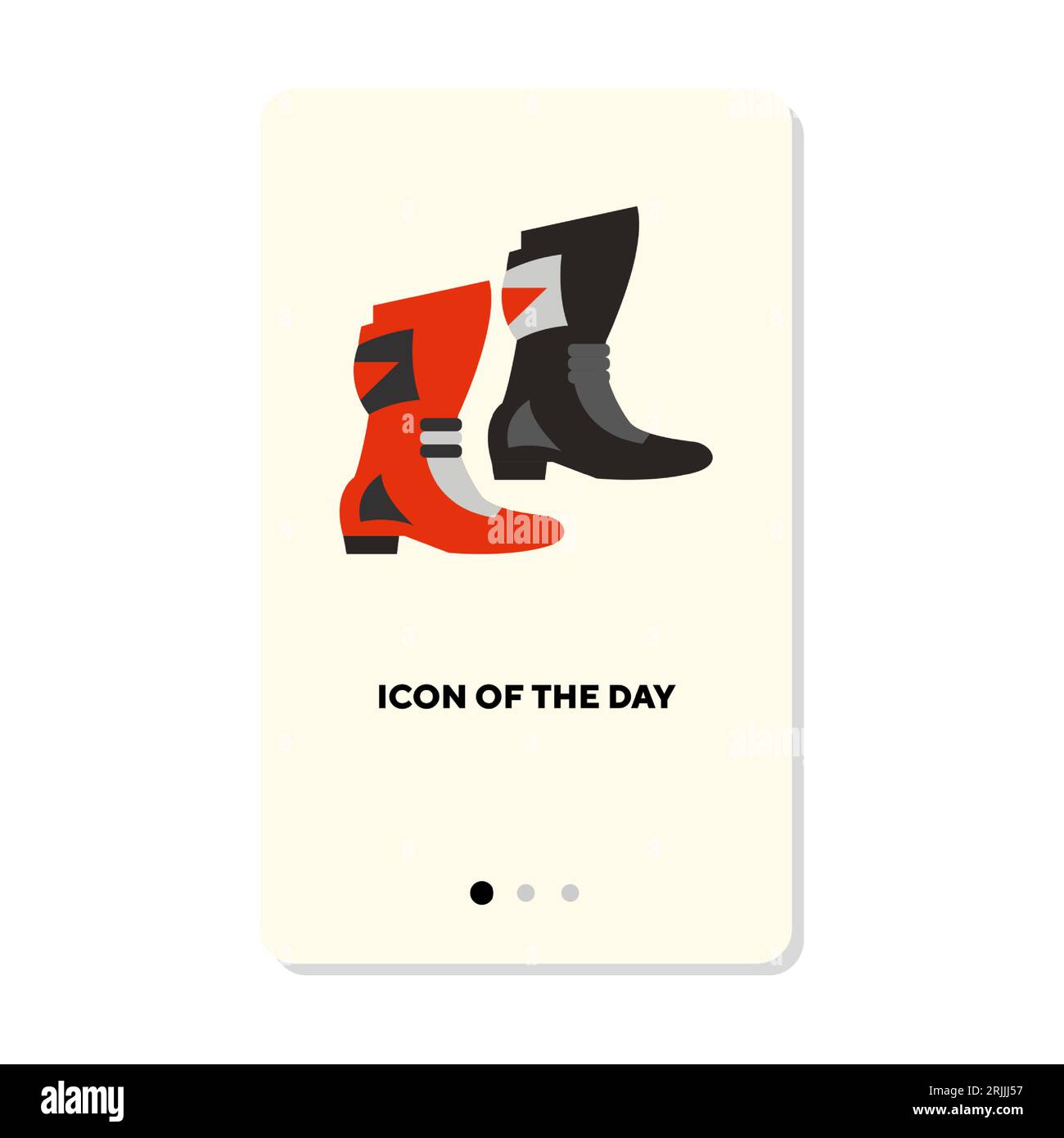 Moto boots Stock Vector Images - Alamy