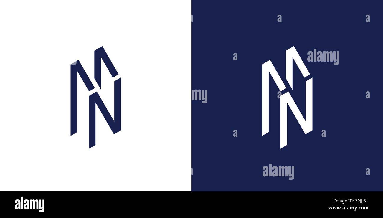 Modern and unique MN logo design Stock Vector Image & Art - Alamy