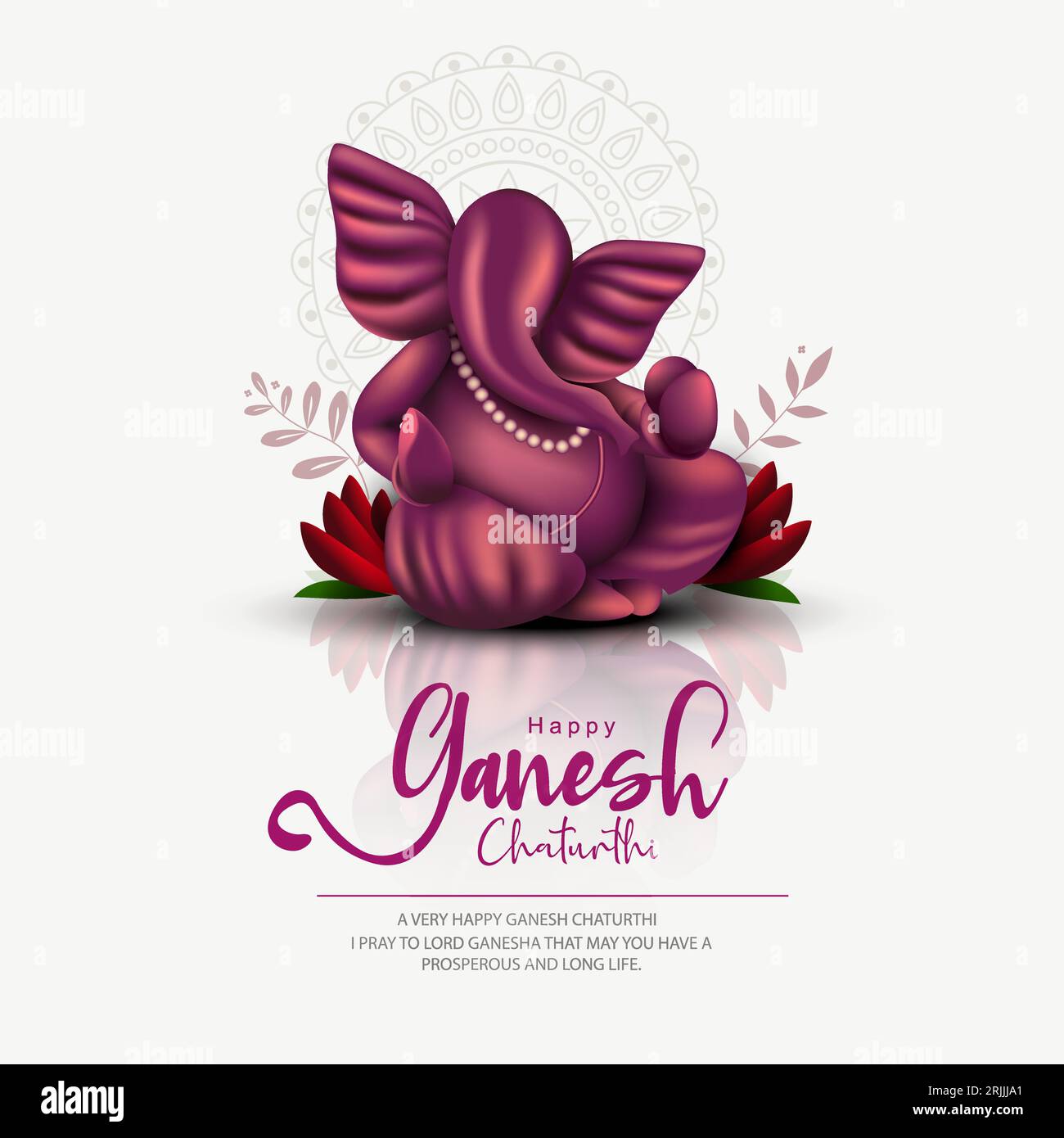 Lord Ganpati on Ganesh Chaturthi background. abstract vector ...