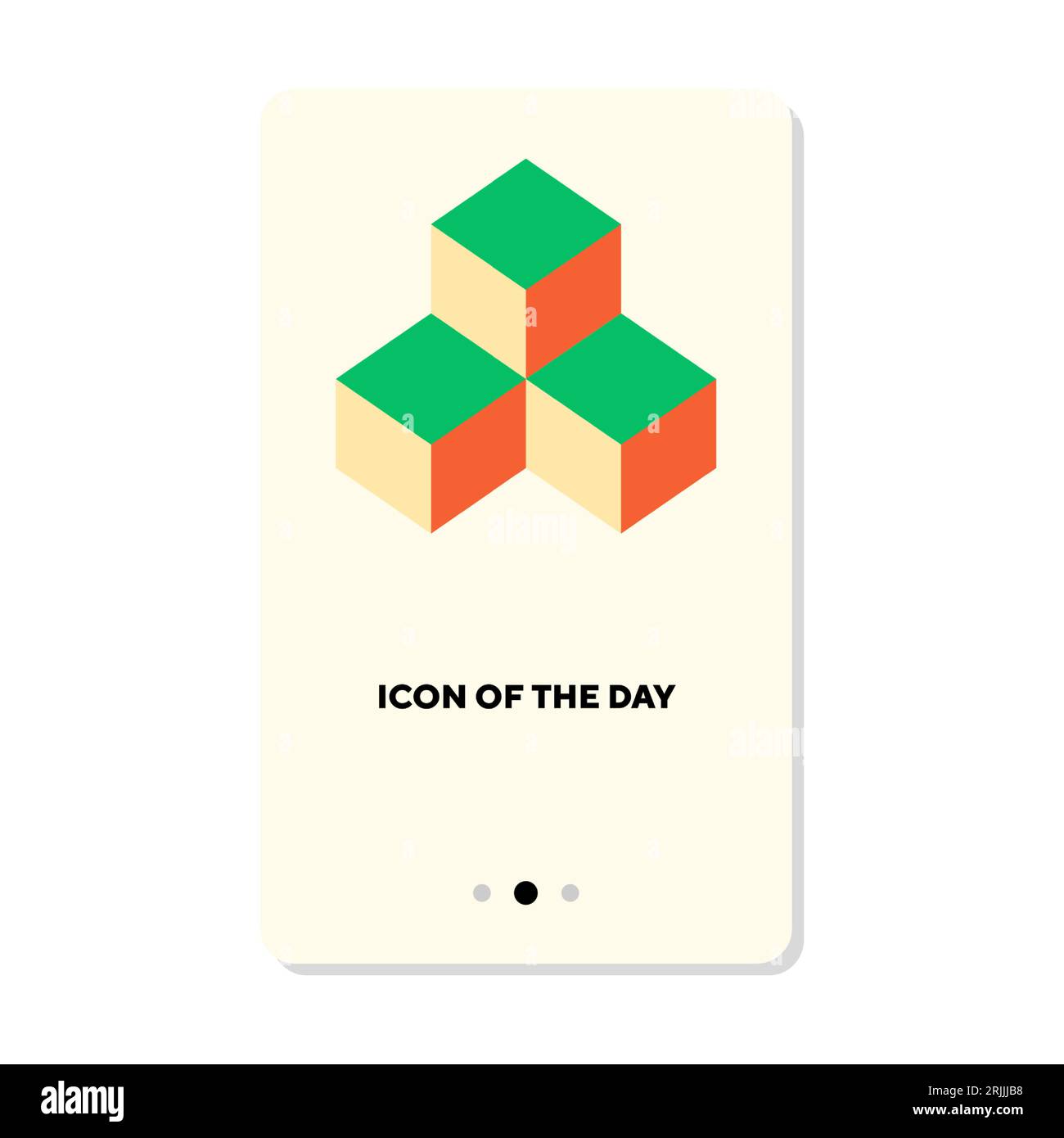 Three-dimensional object on white background Stock Vector Image & Art ...