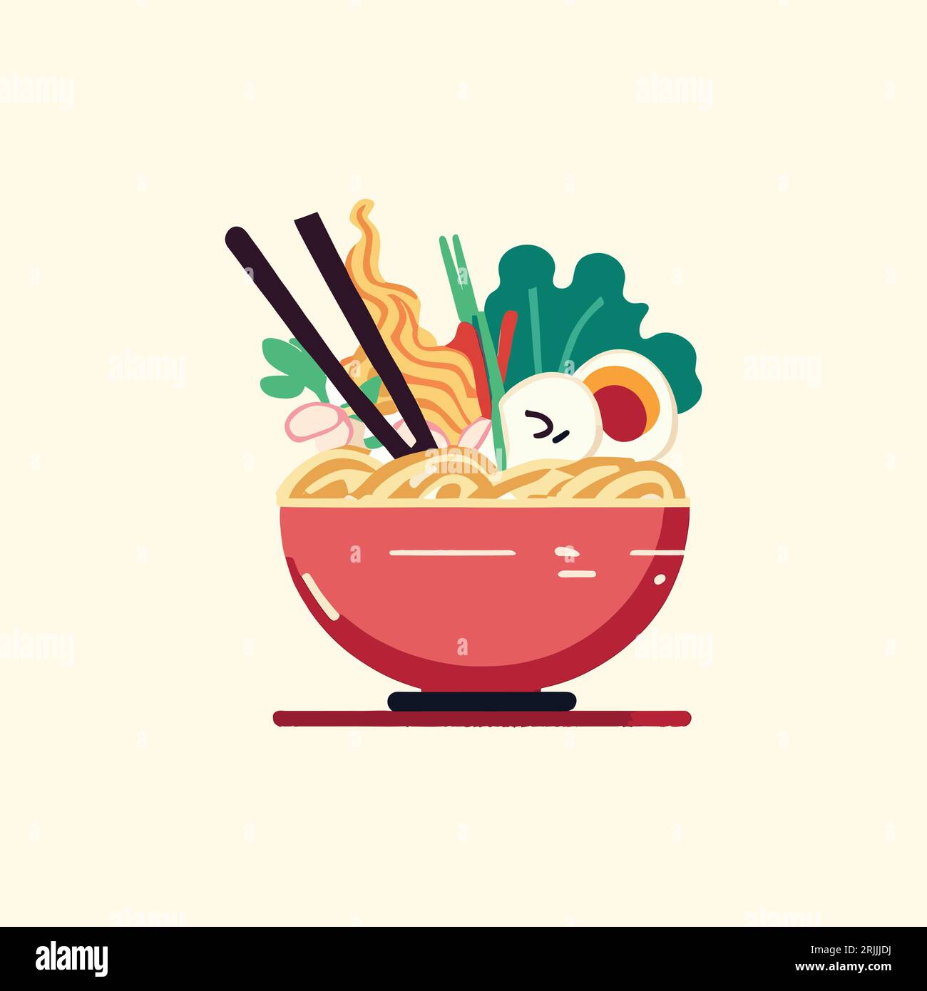 Ramen vector vectors hi-res stock photography and images - Alamy