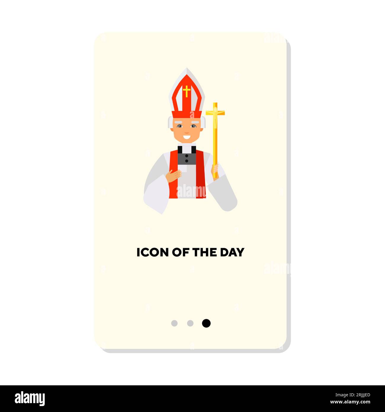 Catholic bishop on white background Stock Vector Image & Art - Alamy