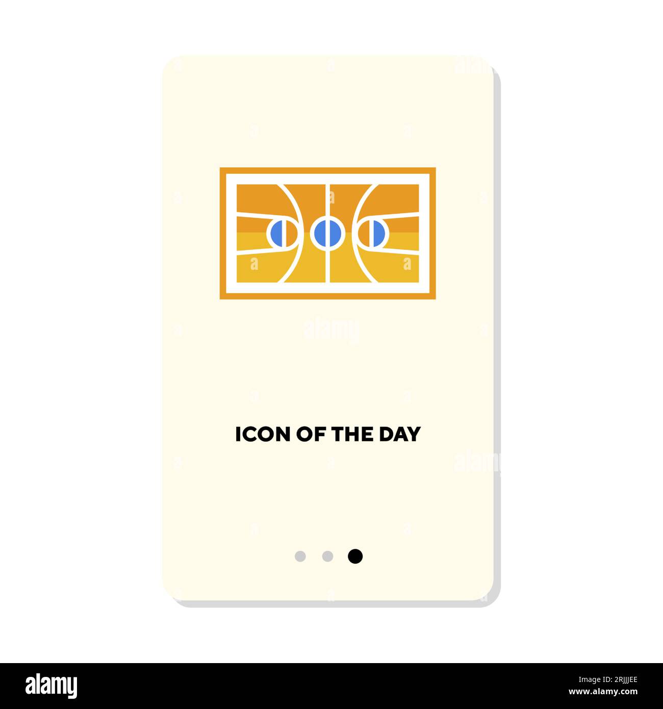 Basketball game field flat vector icon Stock Vector Image & Art - Alamy