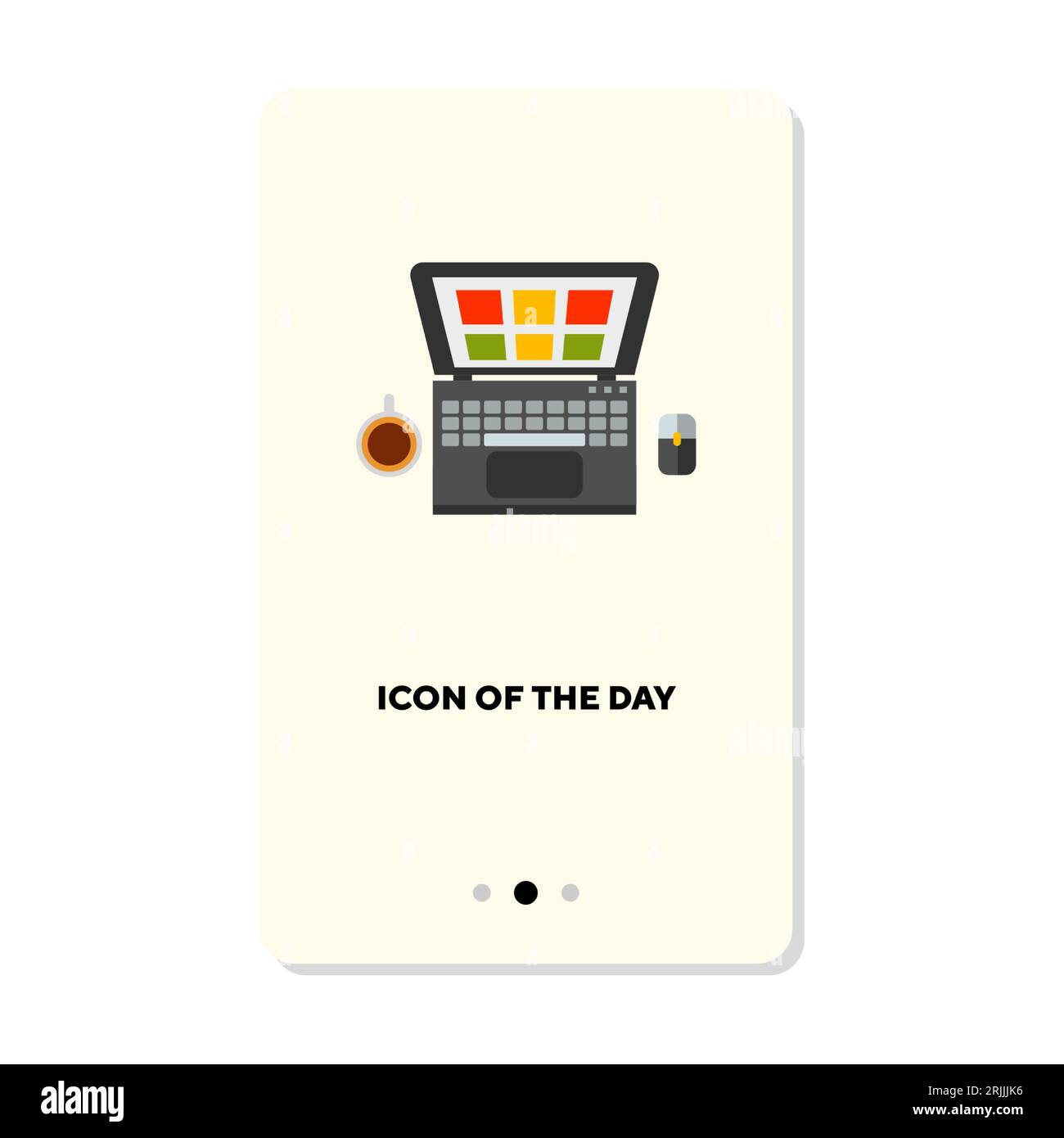 Top view graphic design workspace Cut Out Stock Images & Pictures - Alamy