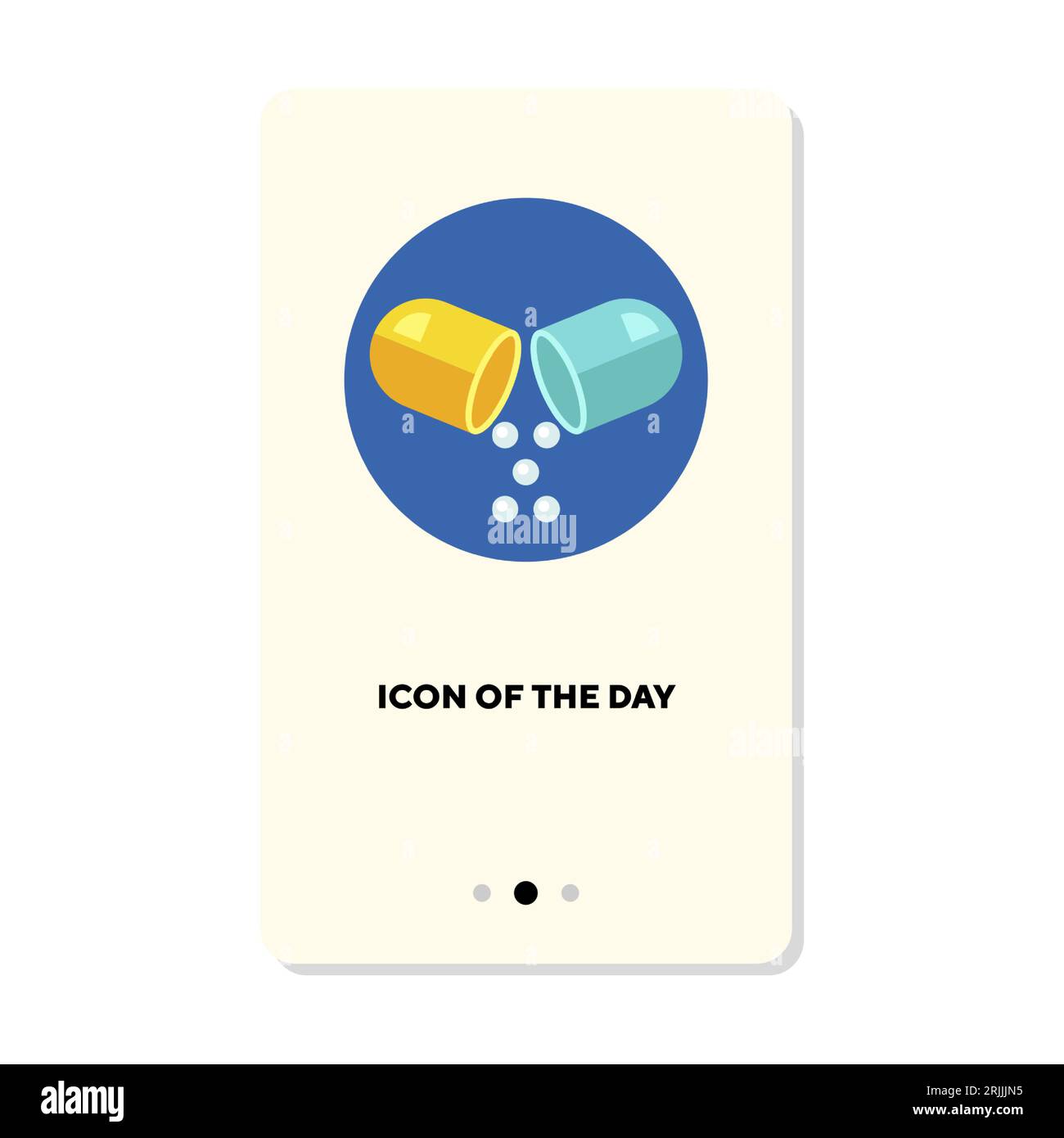 Open capsule pill icon cartoon hi-res stock photography and images - Alamy