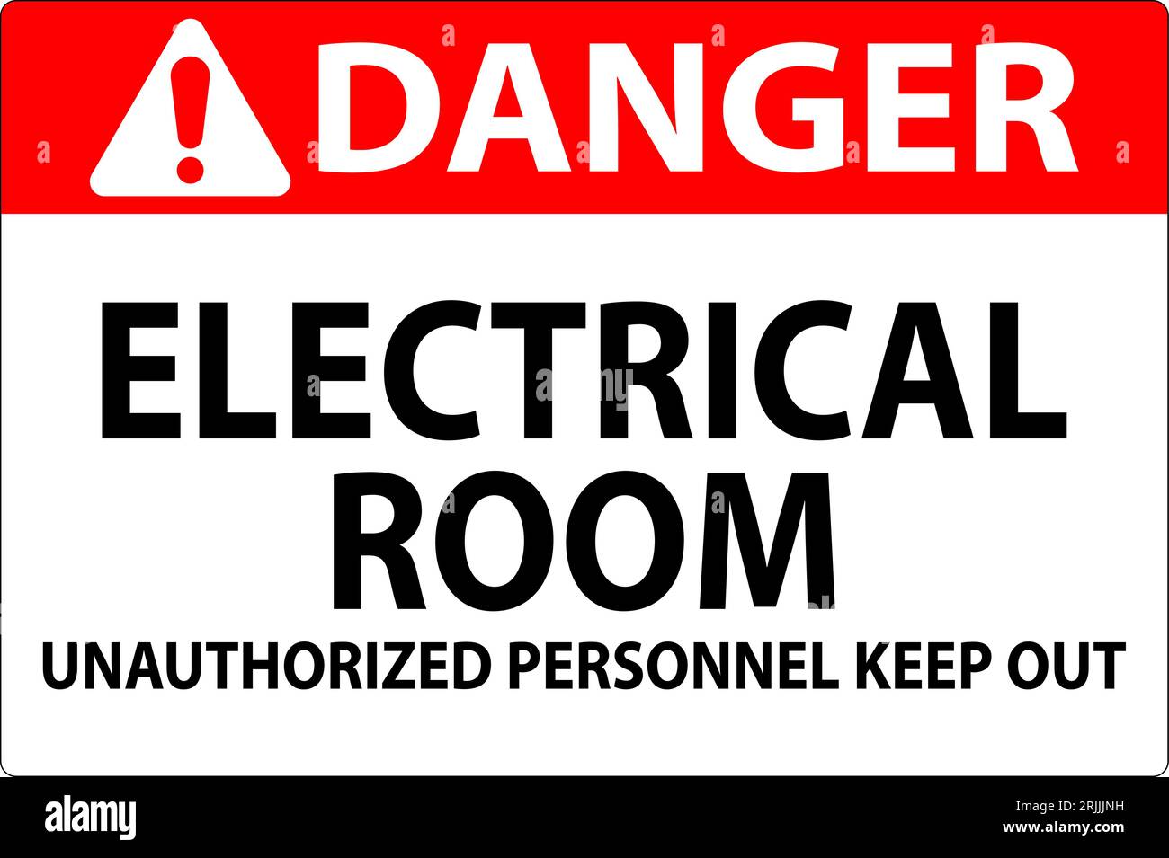Danger Sign Electrical Room - Unauthorized Personnel Keep Out Stock ...