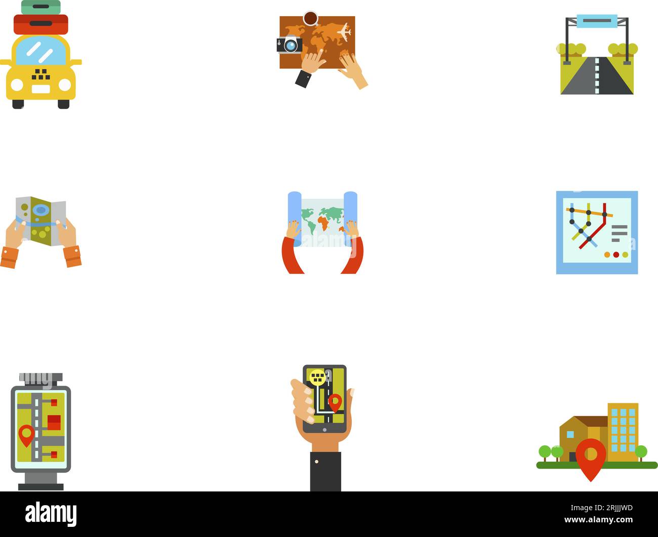 Exploration Icon Set Stock Vector Image & Art - Alamy